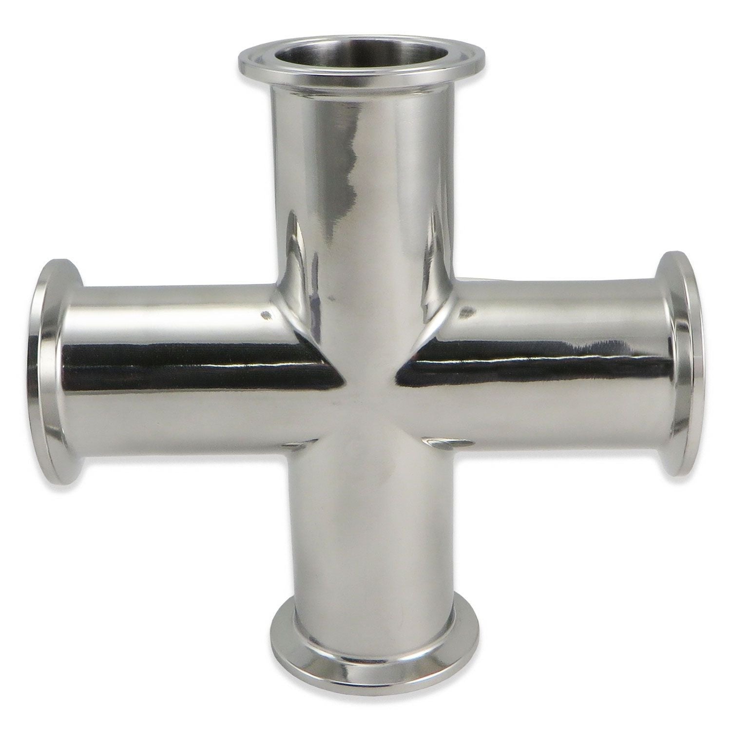1.5" Tri Clamp Cross - Tri Clover Sanitary Stainless Steel Fitting ...