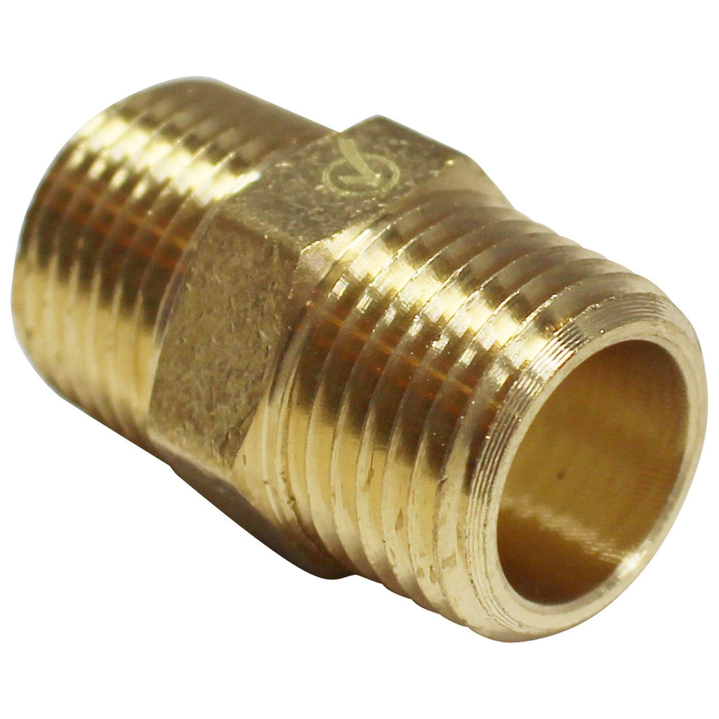 Brass 1/2" MNPT Close Nipple - Canuck Homebrew Supply, Canada