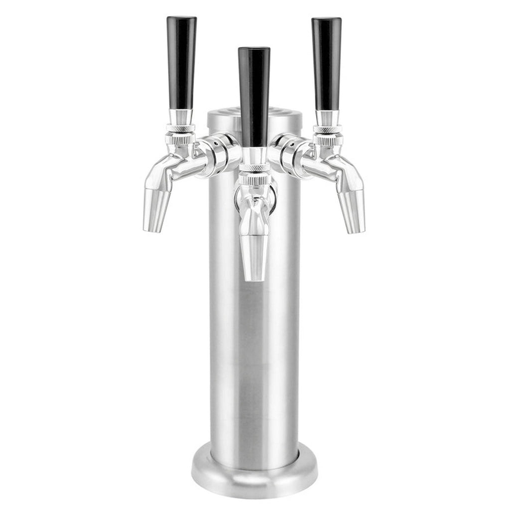 Kegland Brushed All Stainless Steel Triple Tap Beer Tower - Canuck ...