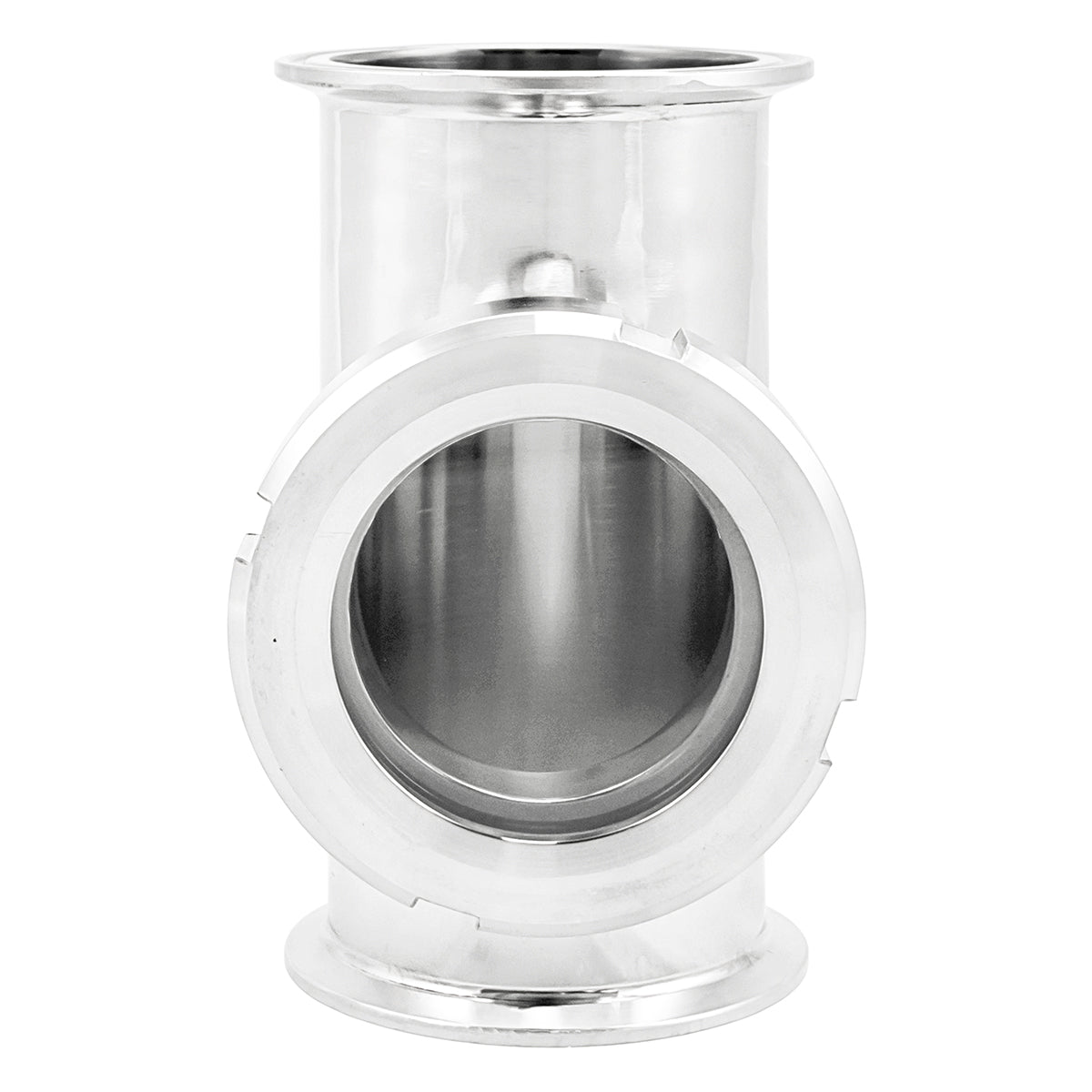 3" Tri Clamp Sight Glass Union Tee (Flute Section) - Tri Clover ...